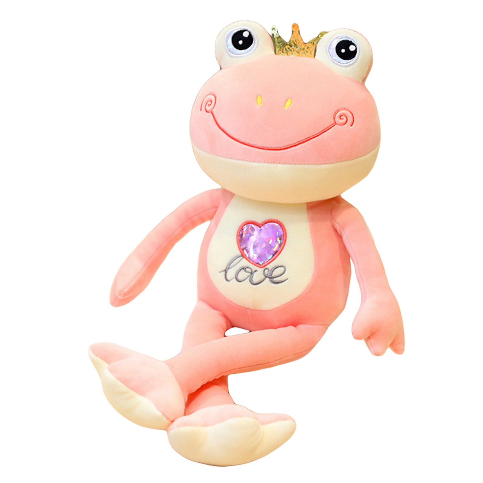 SAYOO Kids Cartoon Plush Doll, Soft Fluffy Couple Frog Shaped Stuffed ...