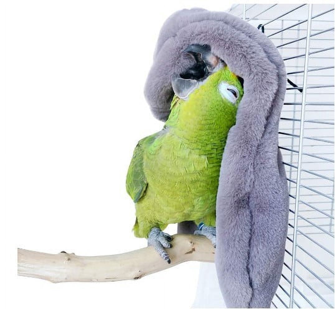SAYTAY Cozy Corner Fleece Bird Blanket - Parrot Cage Snuggle Hut Warm ...