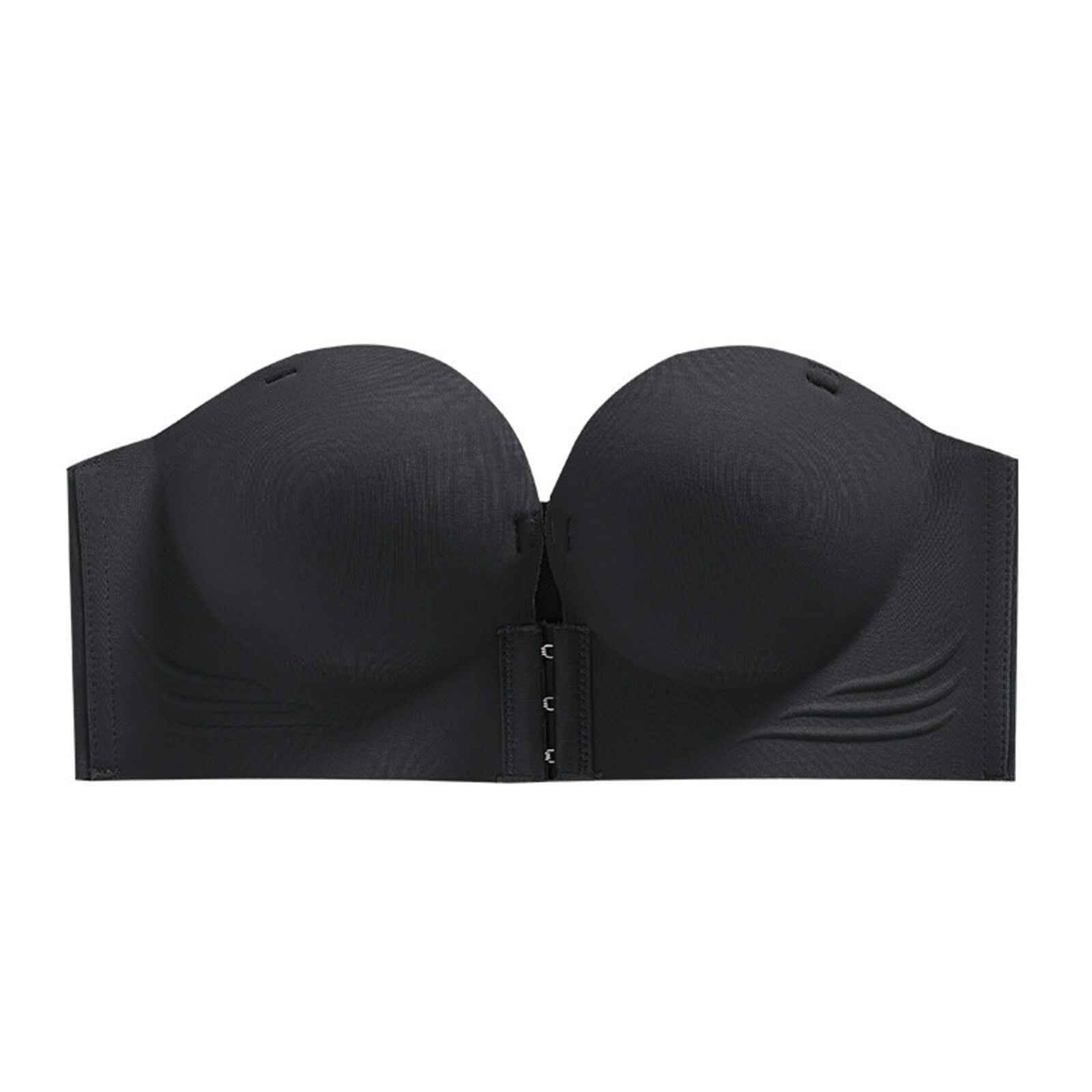 SAZBJOJN Bras for Women Strapless Front Closure Seamless Bra Wireless ...