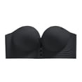 SAZBJOJN Bras for Women Strapless Front Closure Seamless Bra Wireless ...