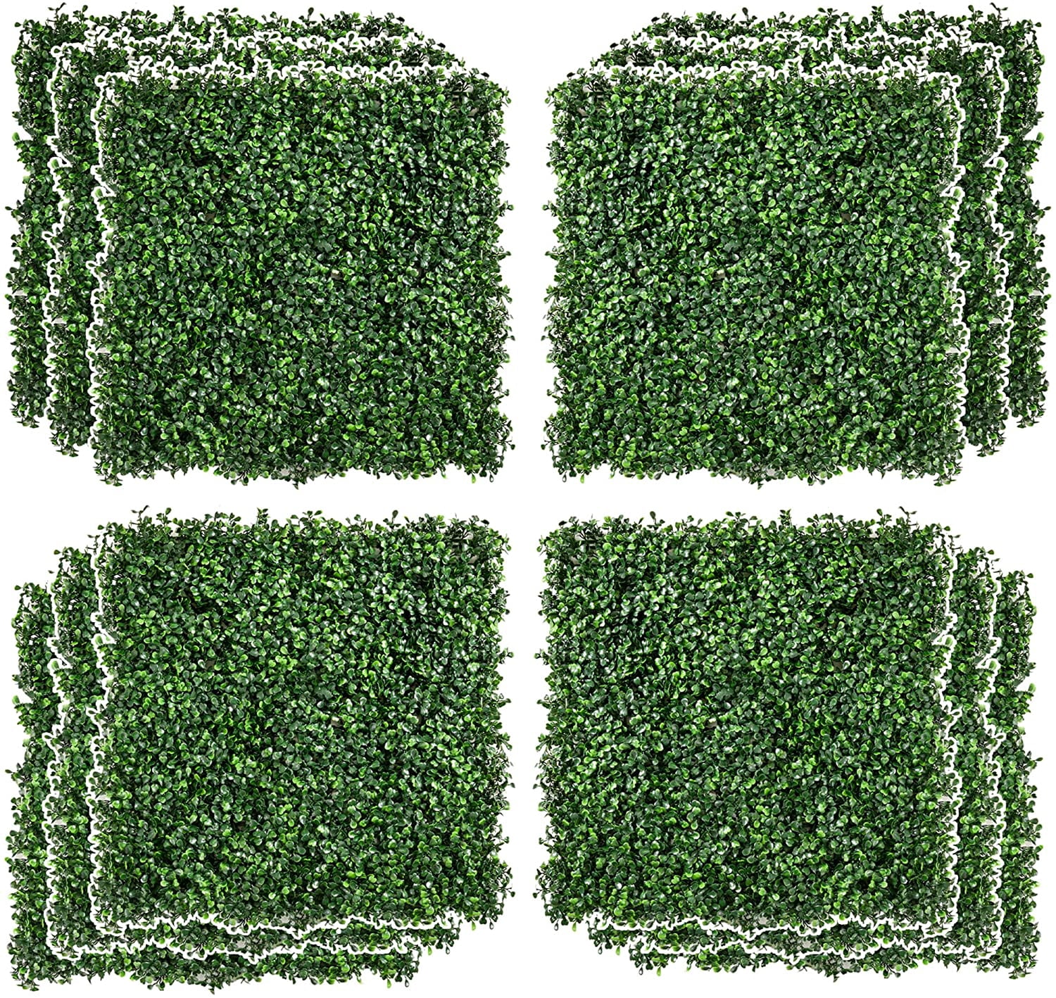 SAZYY 12PCs Grass Wall Panels, 20" x 20" Artificial Grass Wall Decor ...