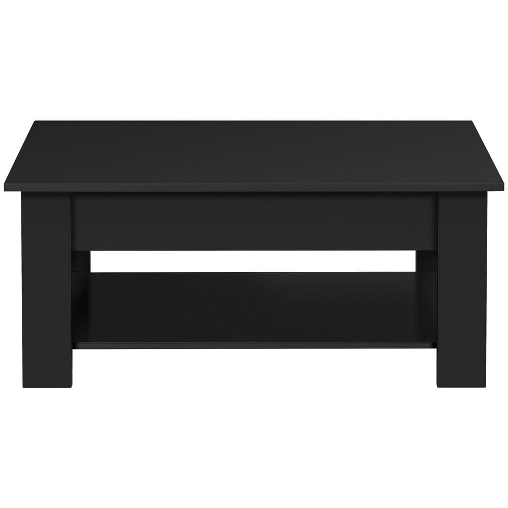 SAZYY Contemporary Lift Top Coffee Table, Hidden Storage Compartment ...