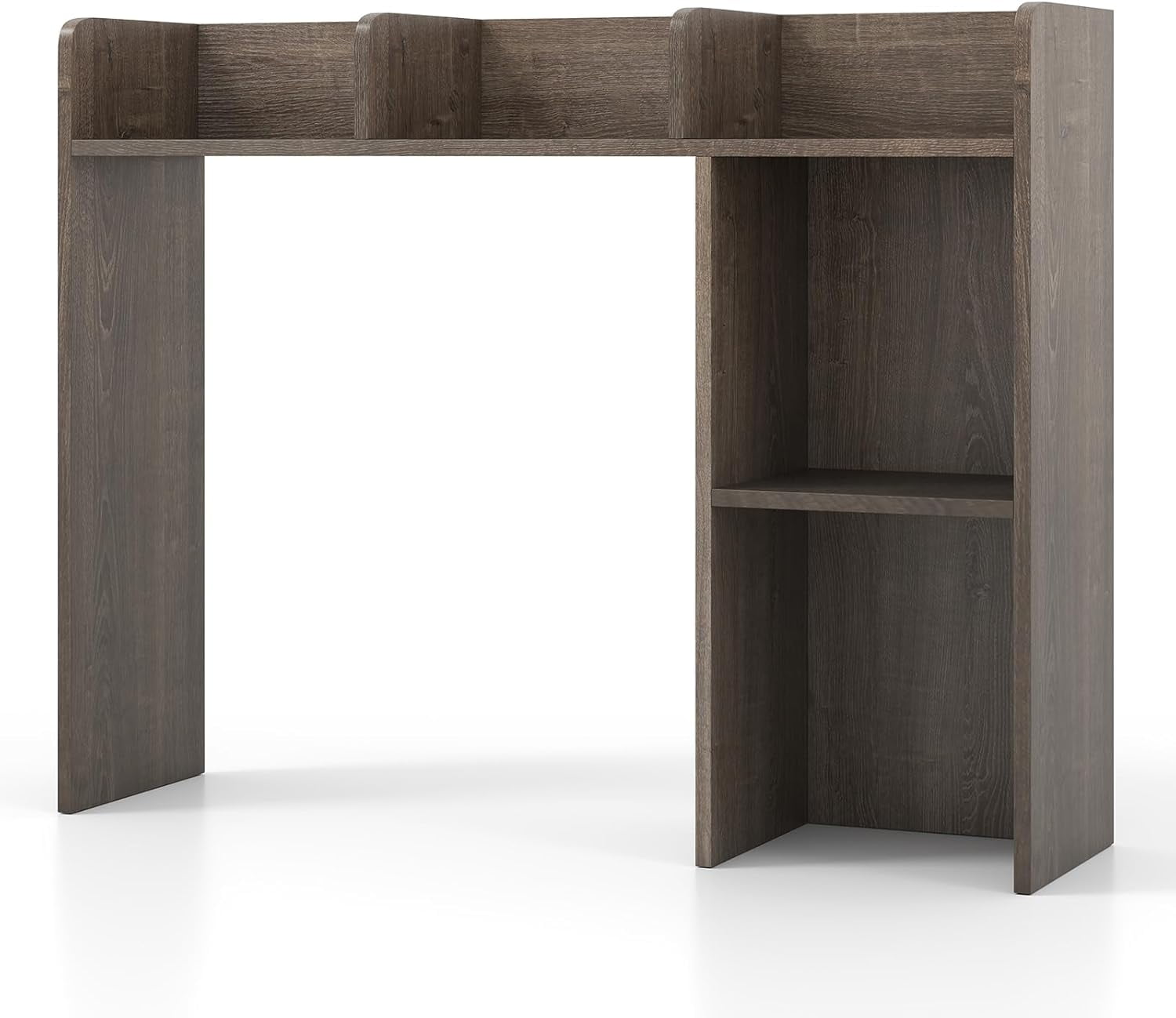 SAZYY Desktop Bookshelf, Countertop Storage Hutch with for Computer ...