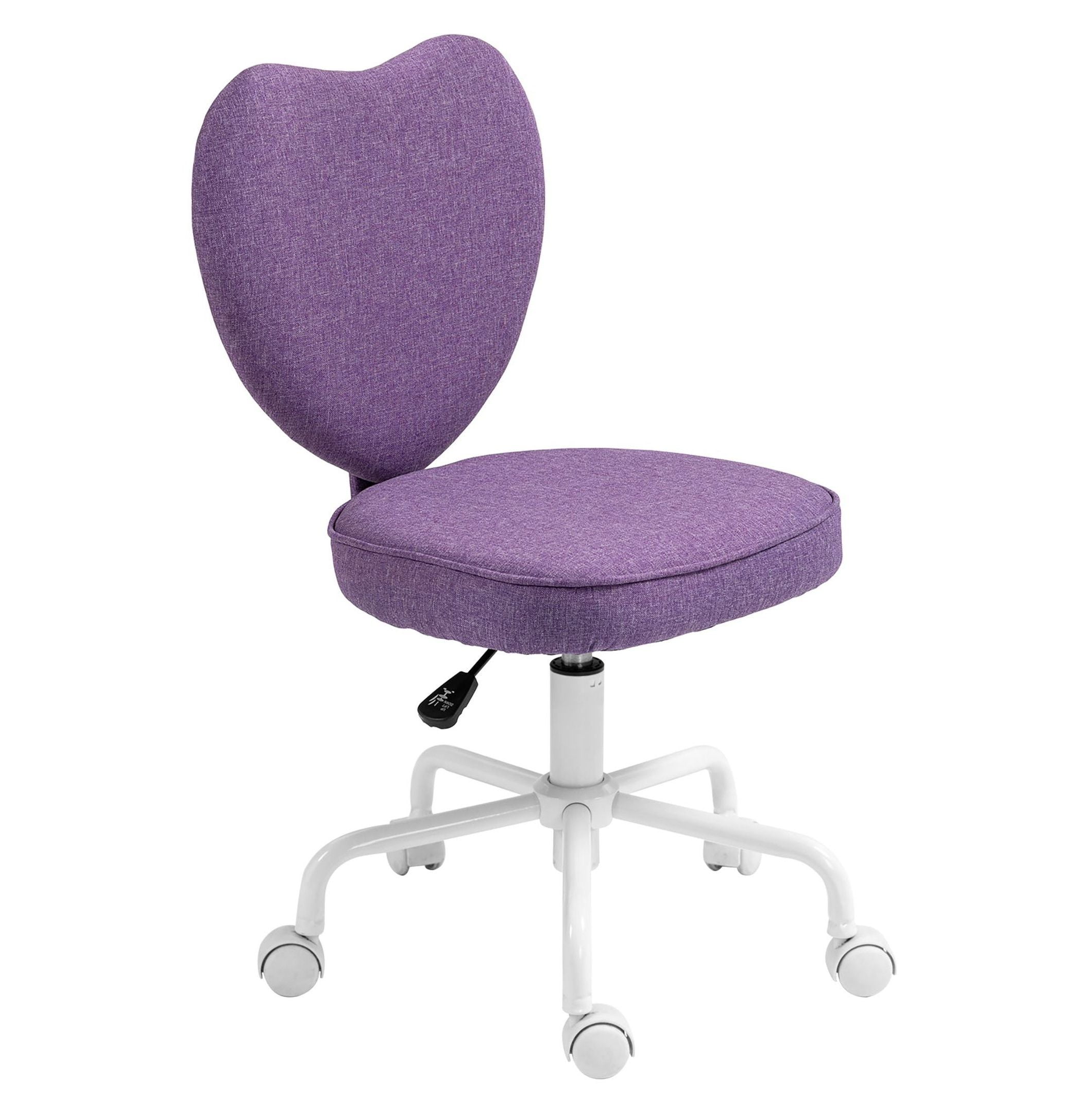 SAZYY Heart Love Shaped Back Design Office Chair with Adjustable Height ...
