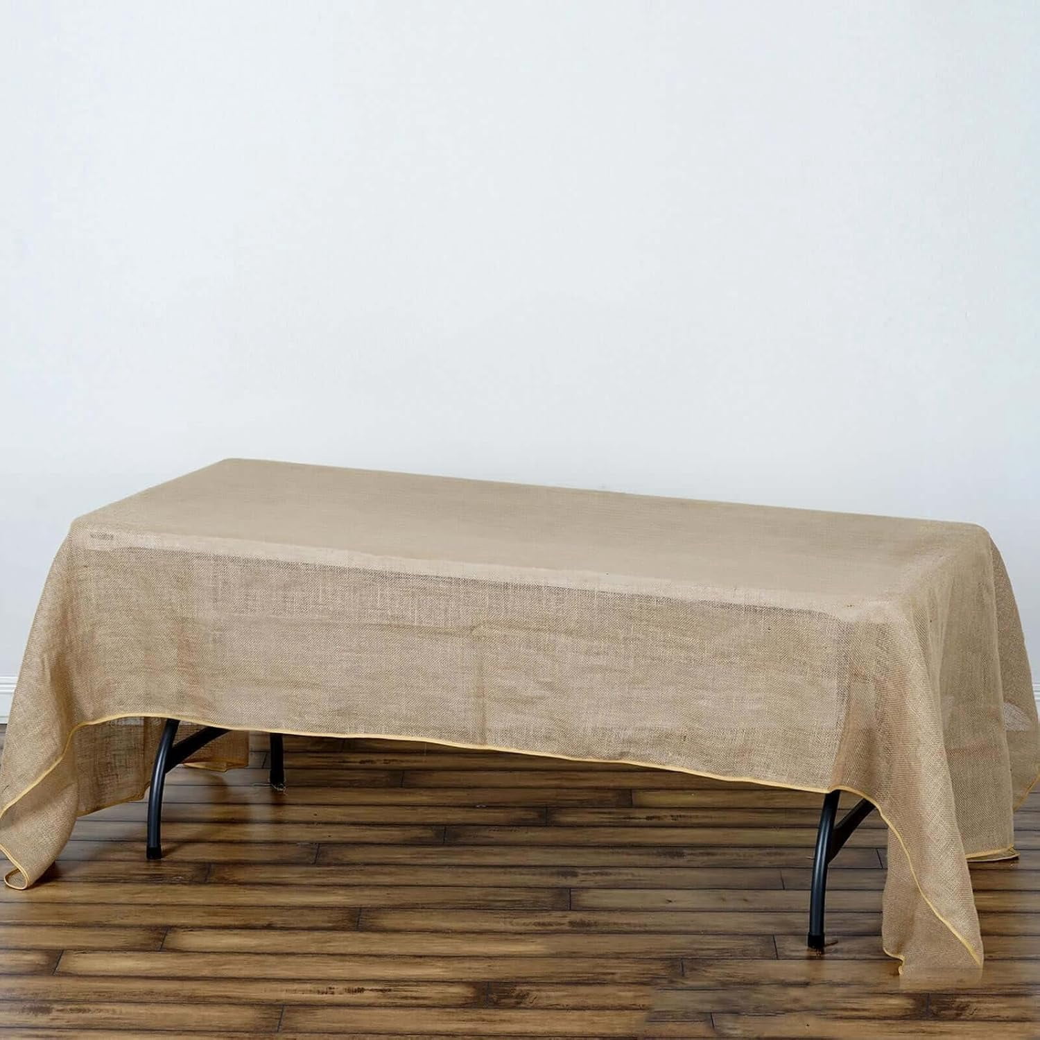 SAZYY Jute Rectangle Tablecloths for Wedding Event Decoration ...