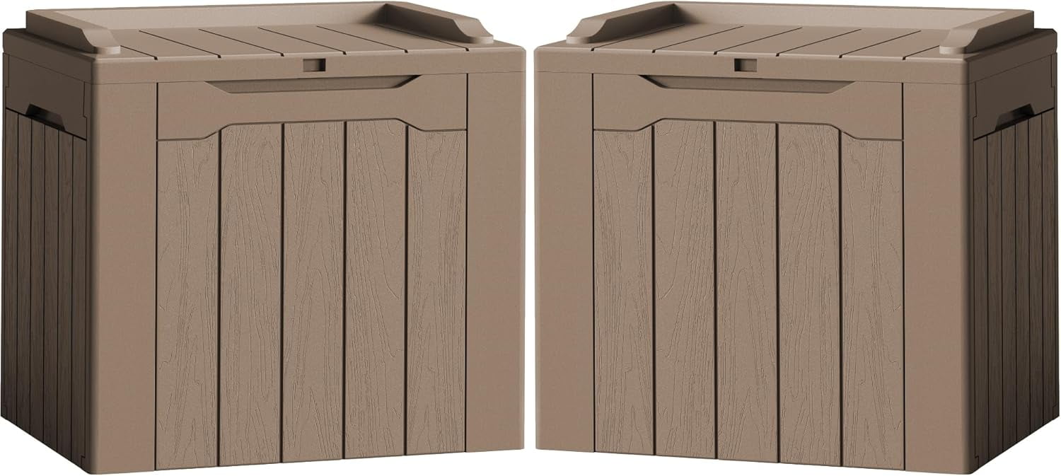 SAZYY Outdoor Storage Box Waterproof Resin Deck Box Delivery Box with ...