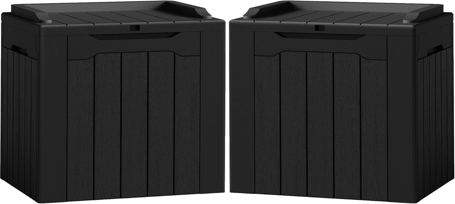 SAZYY Outdoor Storage Box Waterproof Resin Deck Box Delivery Box with ...