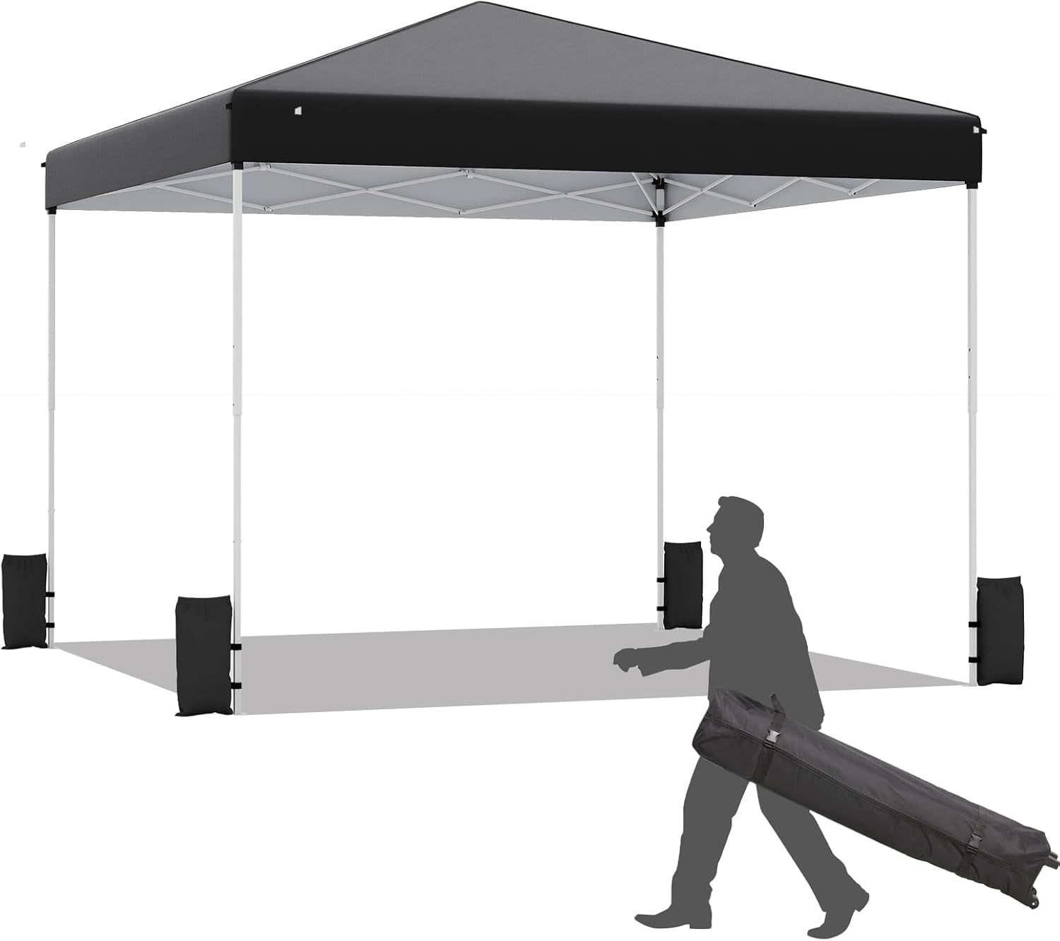 SAZYY Quick-Set Pop Up Tent with Instant Canopy - Portable Outdoor ...