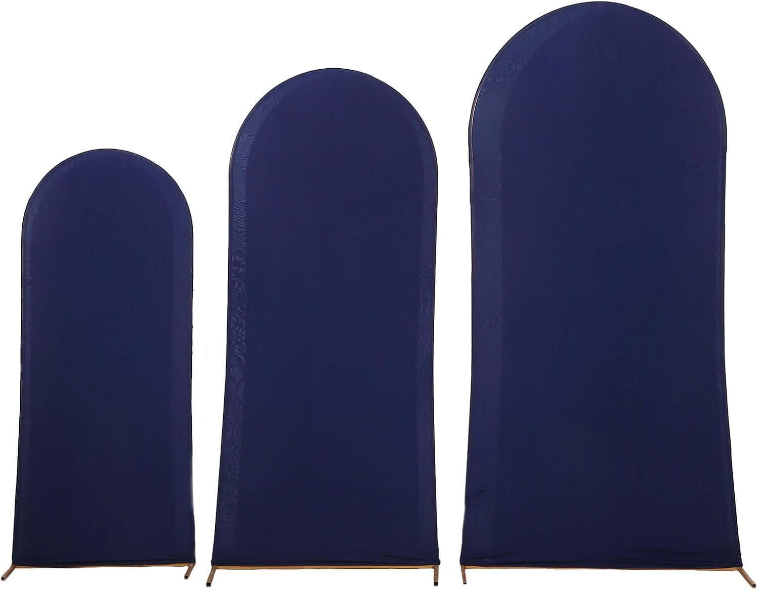 SAZYY Set of 3 Matte Hunter Emerald Green Spandex Fitted Wedding Arch ...