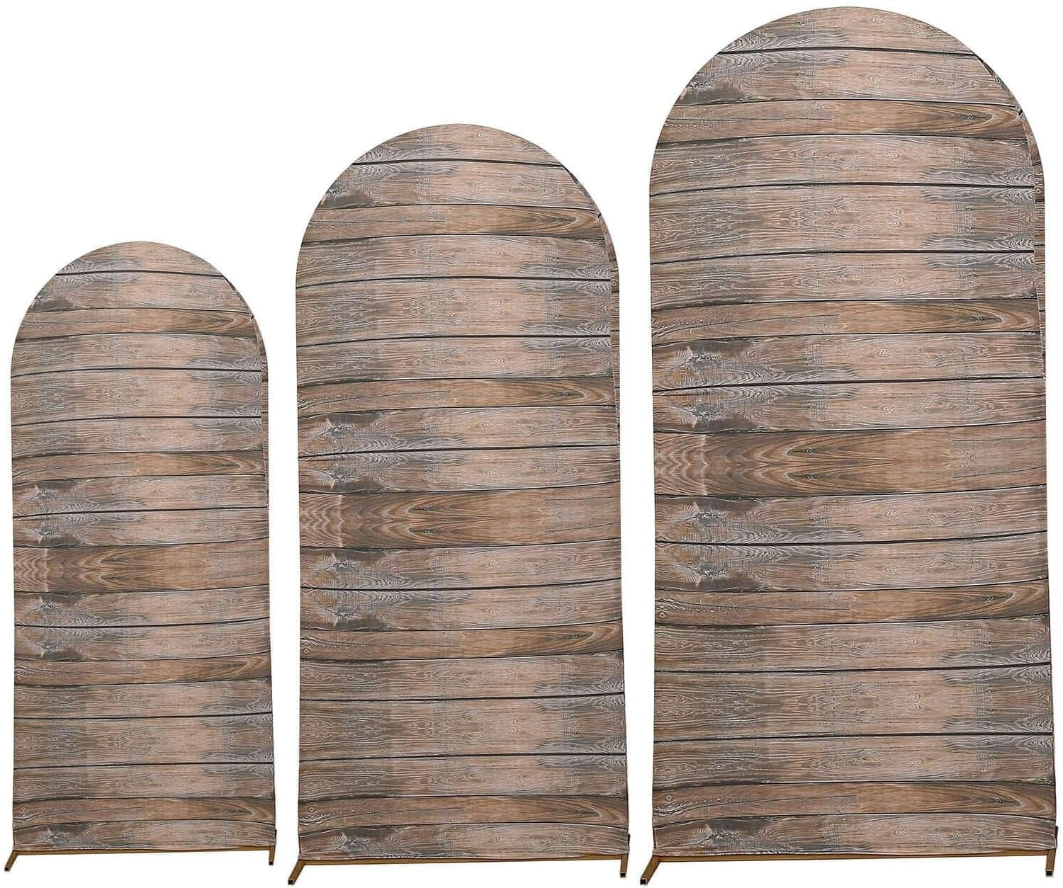 SAZYY Set of 3 Matte Hunter Emerald Green Spandex Fitted Wedding Arch ...