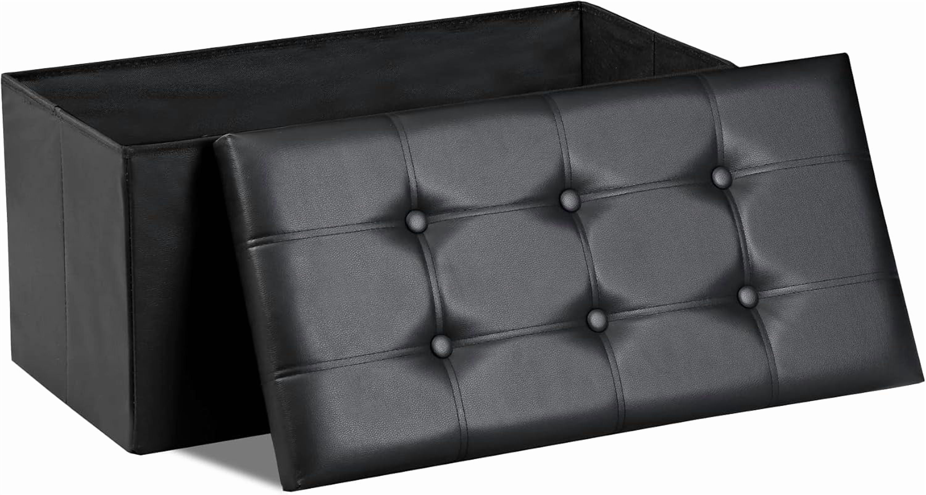 SAZYY Versatile Bedroom Footrest Bench and Rectangle Storage Chest ...