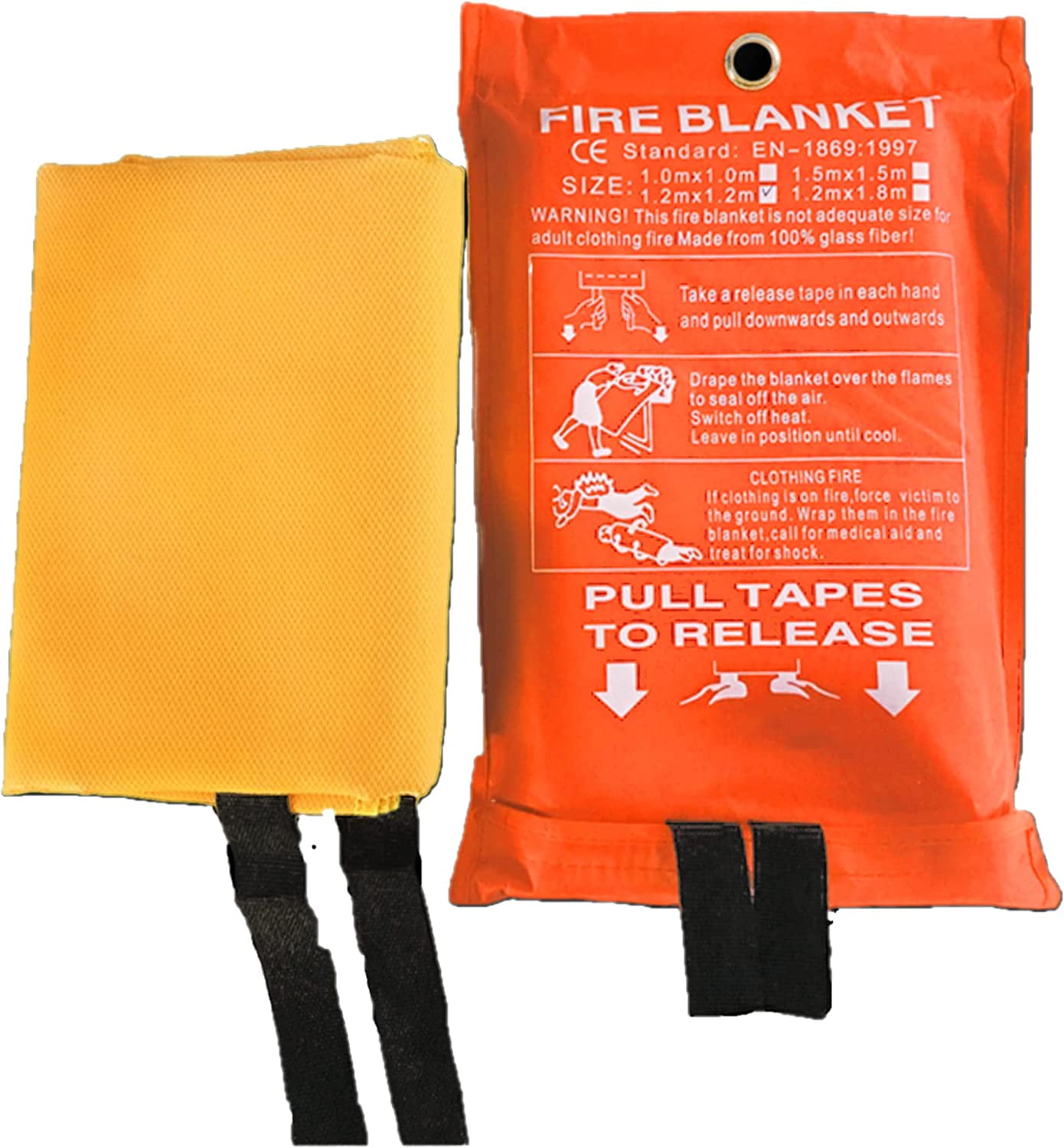 SB-100 Small Silicone Coated Fire Blanket 3ft x 3ft - Walmart.com