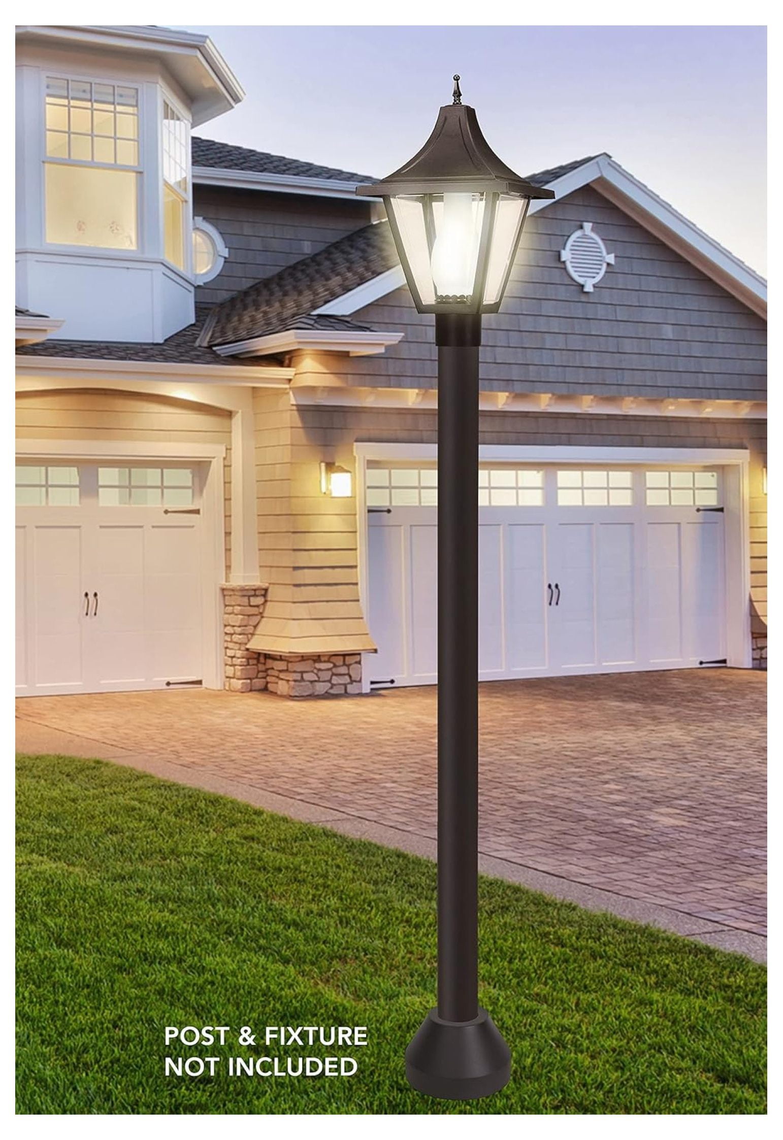 SB-2410-BZ Base Cover for Standard 3” Outdoor Light Post, Decorative ...