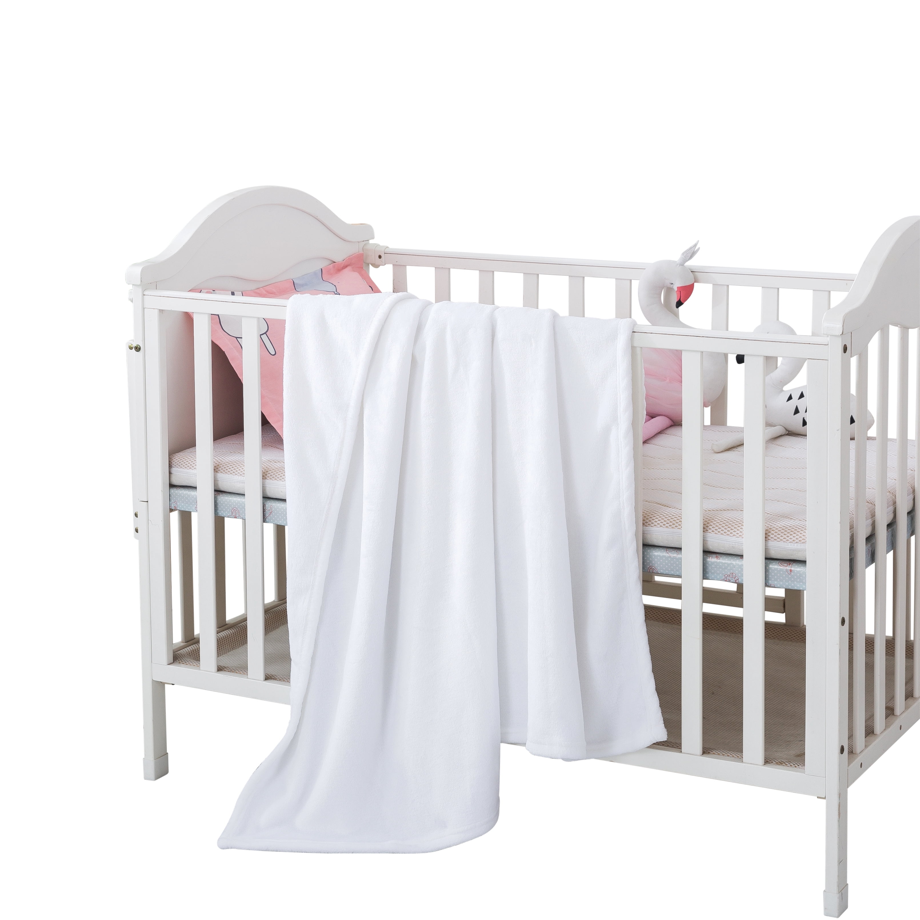 SB Baby Crib Blanket - 46 X 34" Silky Soft and Cozy, Flannel Fleece ...