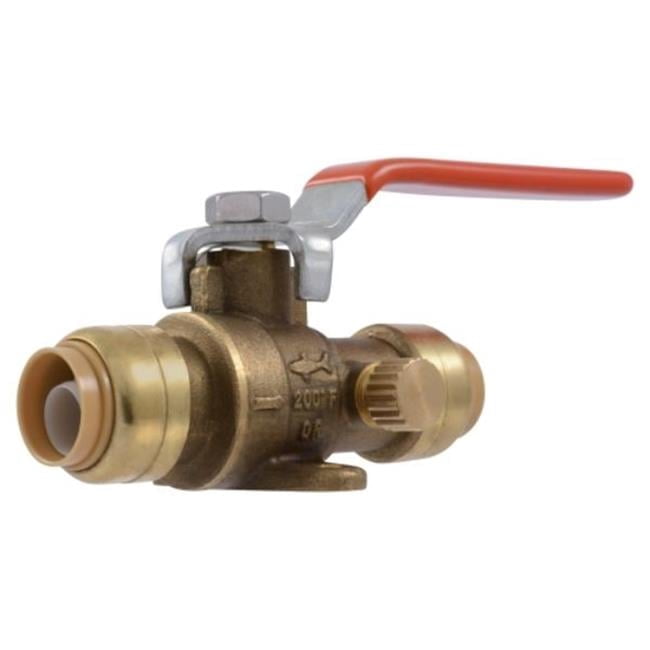 SB Ball Valve 0.5 with Drop Ear - Walmart.com