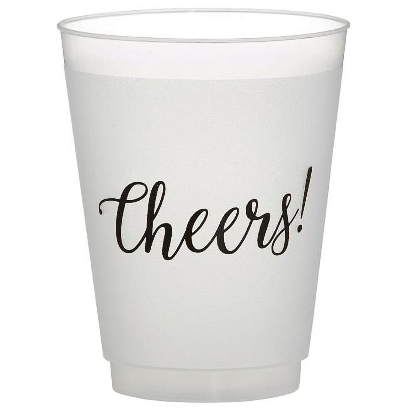 SB Design Studio Sips Drinkware 16-Ounce Frosted Plastic Cups, 8-Count ...