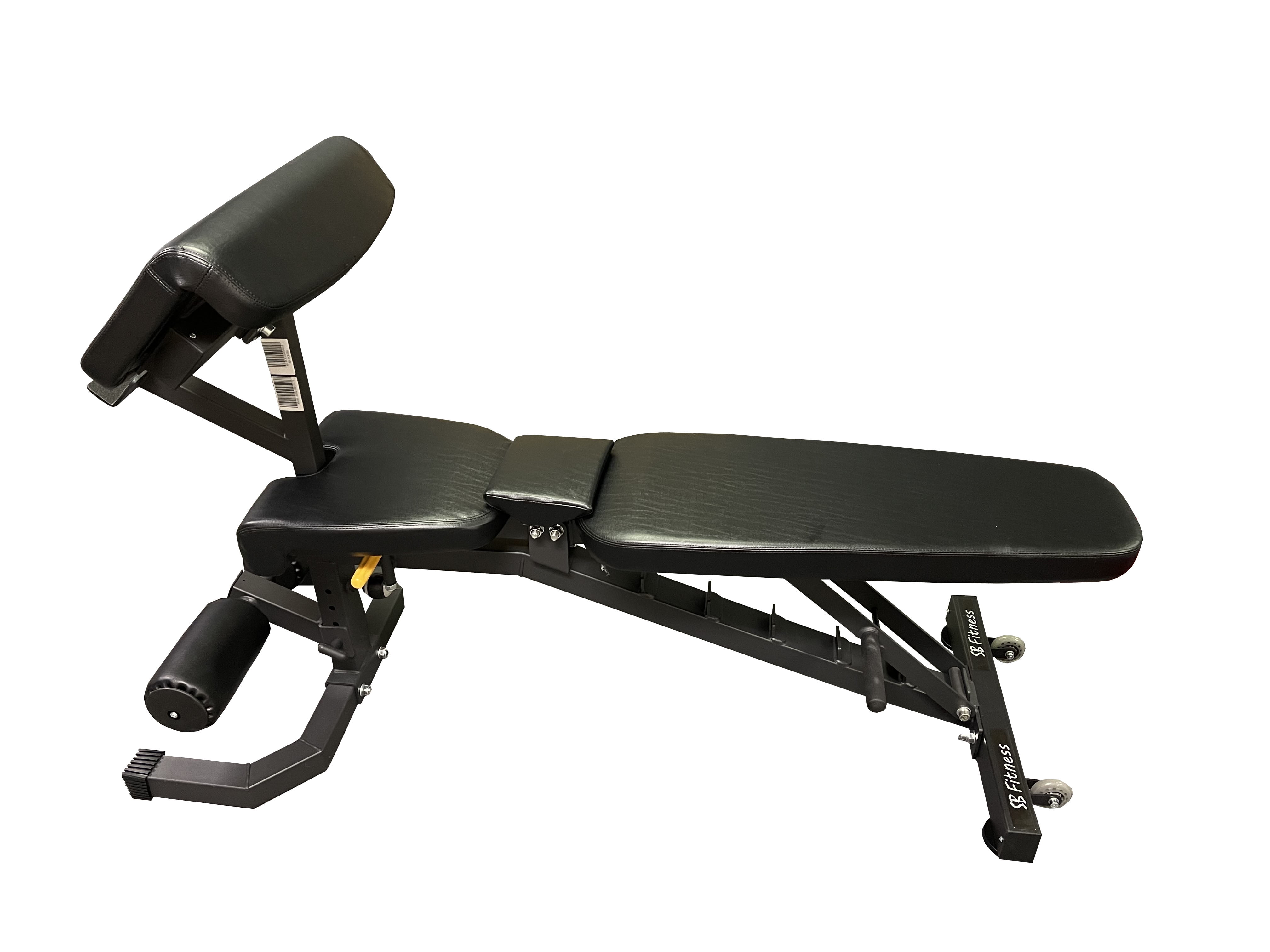 SB Fitness AFID550 Adjustable FID Bench w/ Preacher Curl Attachment ...
