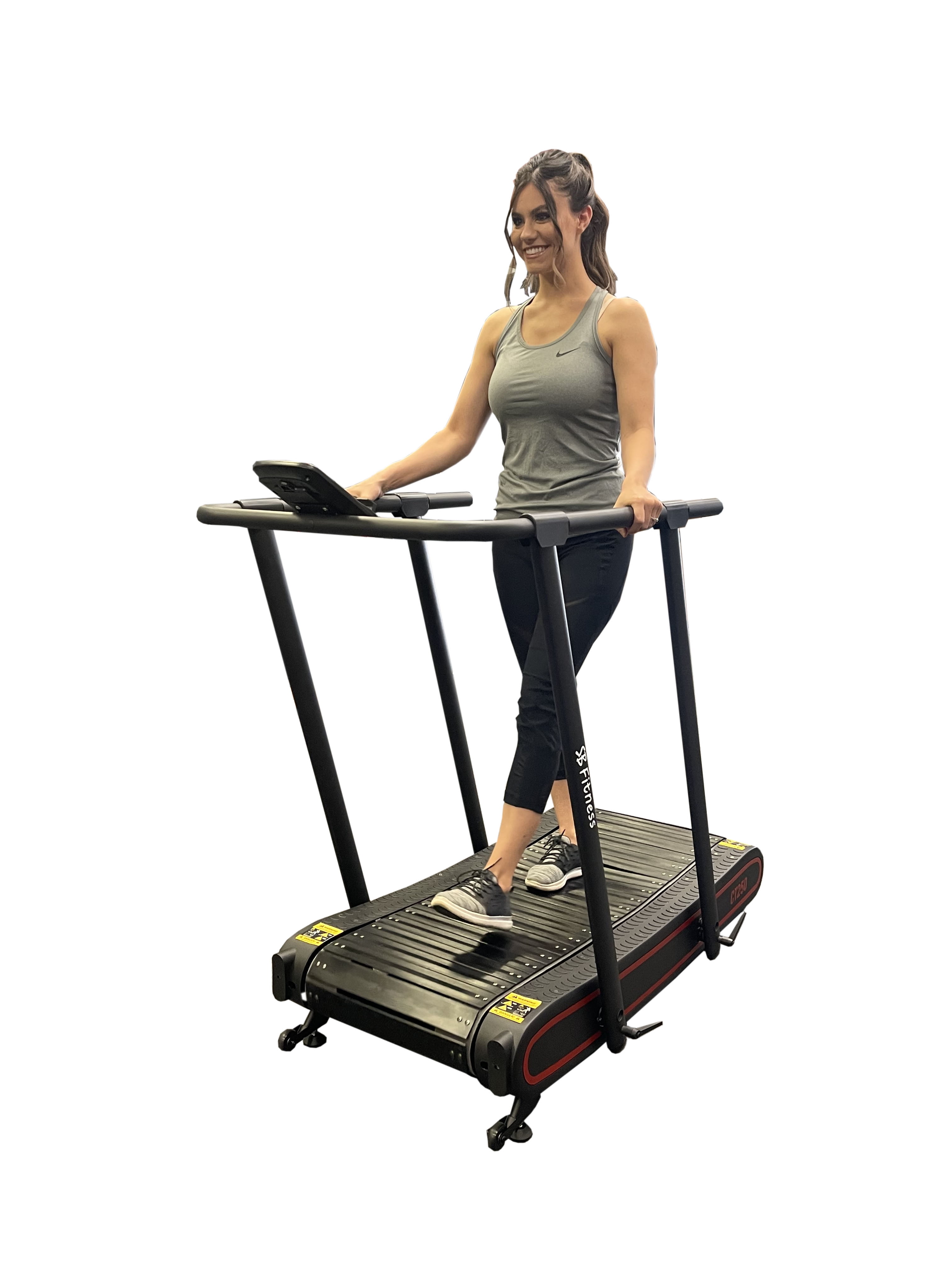 SB Fitness CT250 Curved Walking Treadmill, Self-Generated, Medical ...