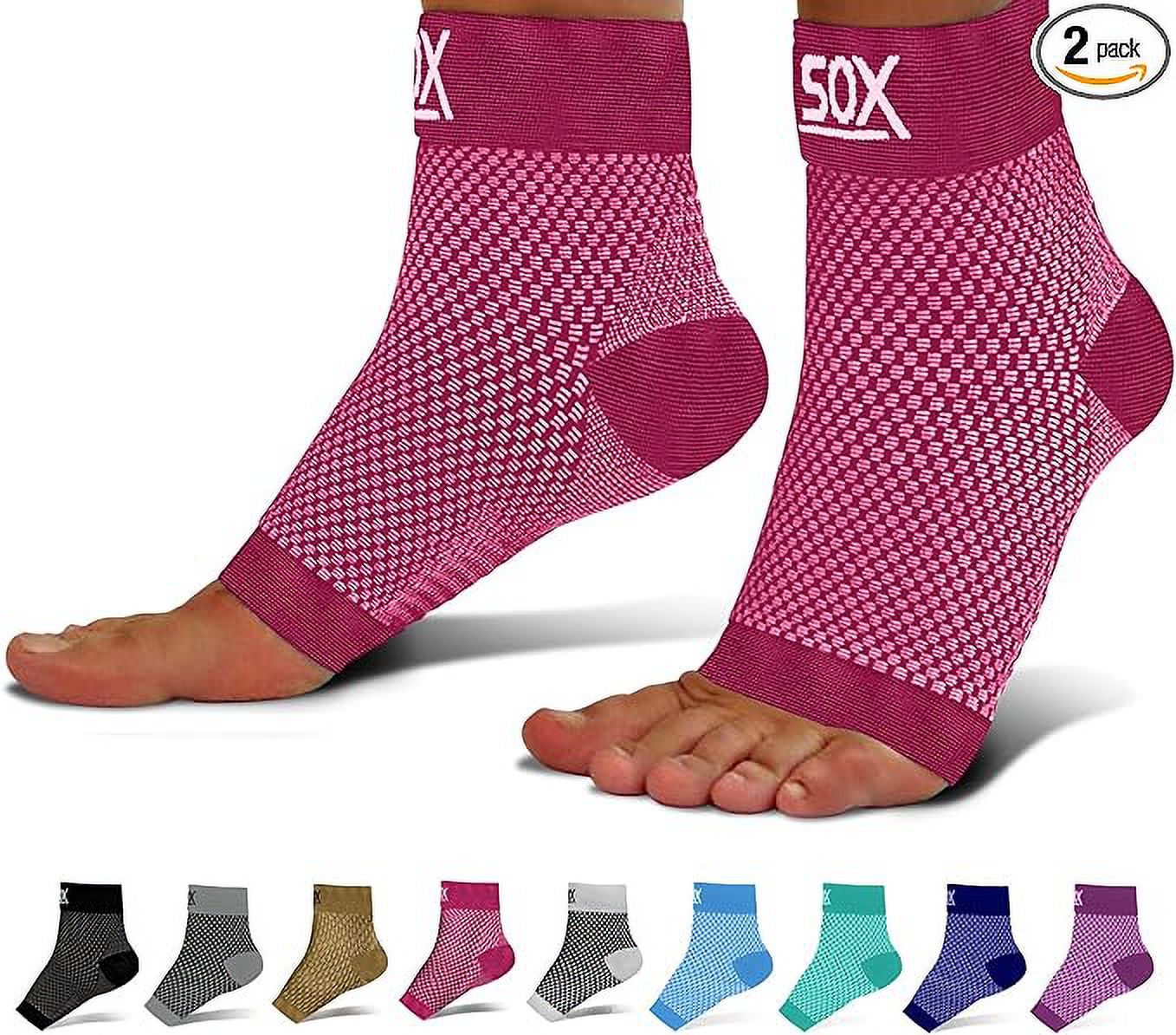 SB SOX Plantar Fasciitis Relief Socks (1 Pair) for Women & Men - Best ...