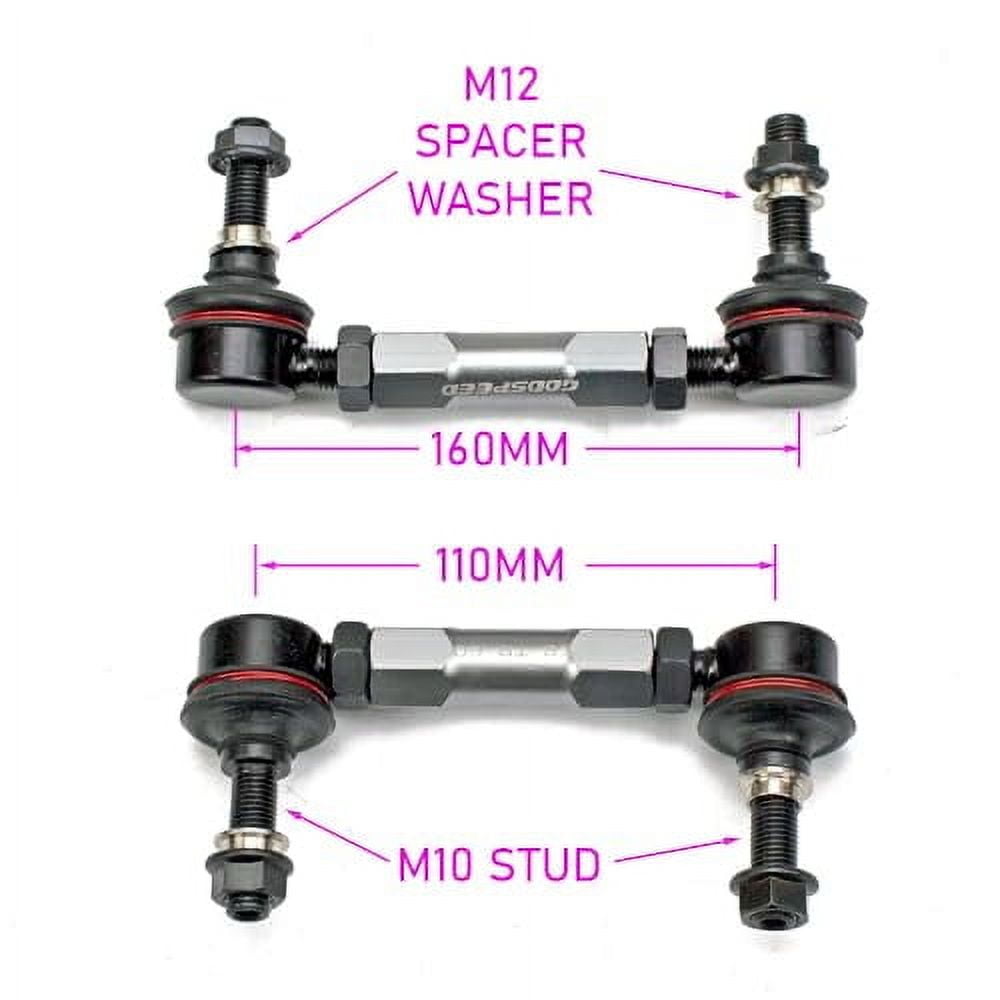SB-TR-60-10 Adjustable Sway Bar End Links, Universal Fit With 110-160mm ...
