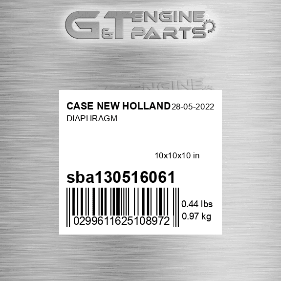 SBA130516061 DIAPHRAGM fits CASE NEW HOLLAND (New OEM) - Walmart.com