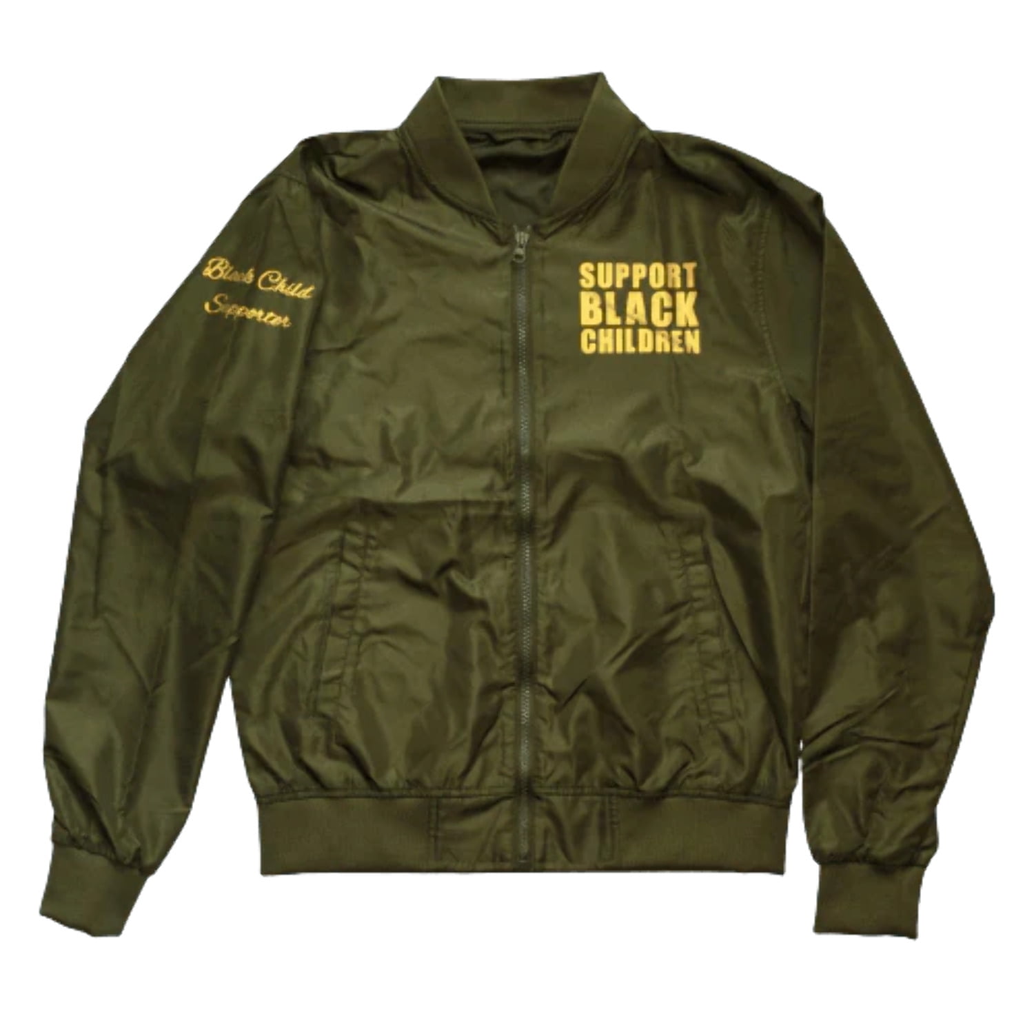 SBC Army Green Lightweight Bomber Jacket - Walmart.com