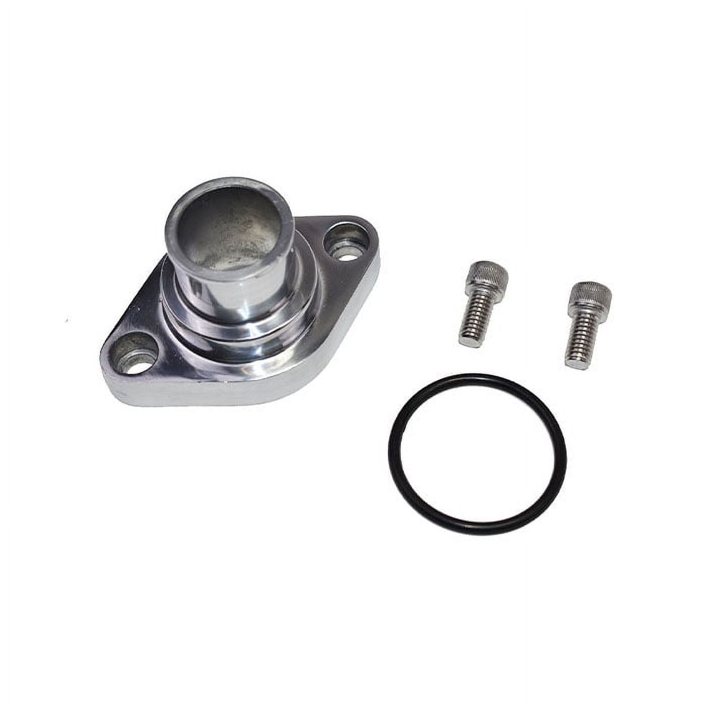 SBC BBC CHEVY Polished Straight Up Style Water neck Hot Rod 350 396 454 ...
