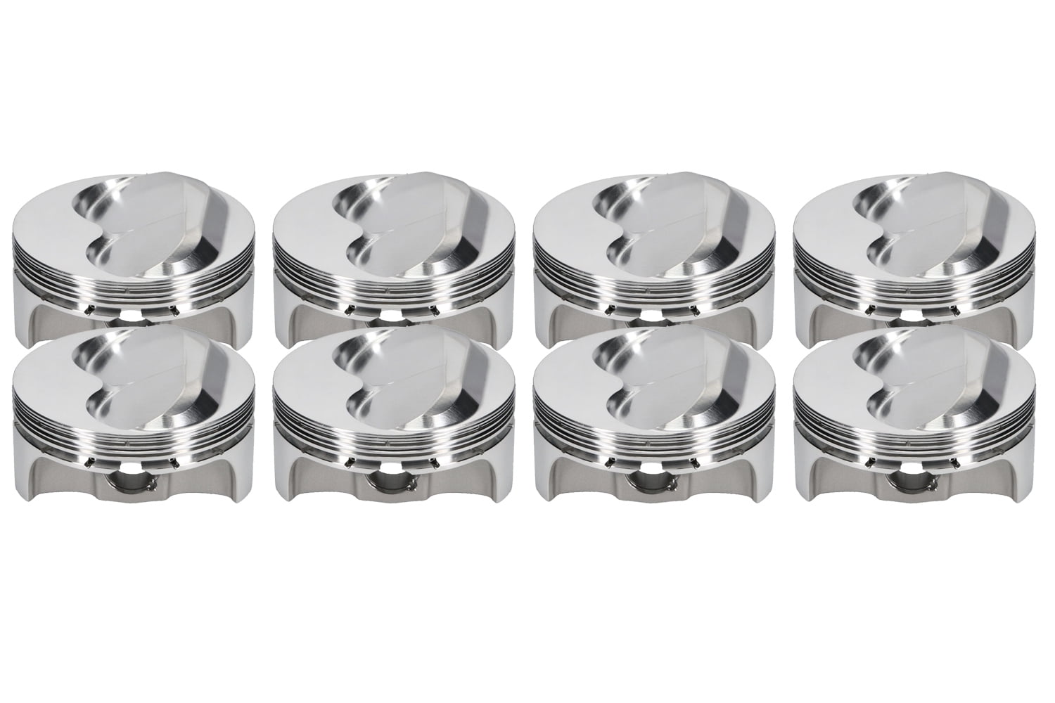 SBC Domed Piston Set 4.125 Bore +10.8cc - Walmart.com