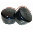 SBDs (Pack of 10): 2" Round Black Vinyl Flexible End Caps || Pipe Post ...