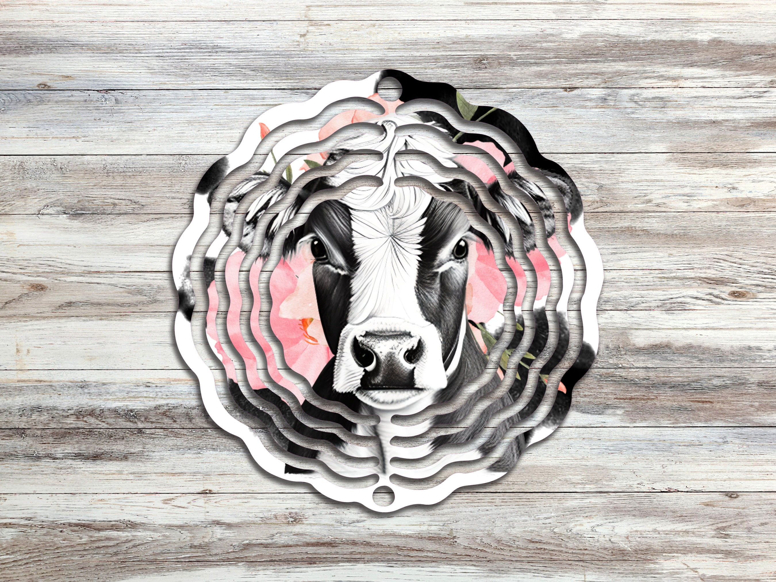 SBEMP Pink Cow Wind Spinner - Walmart.com