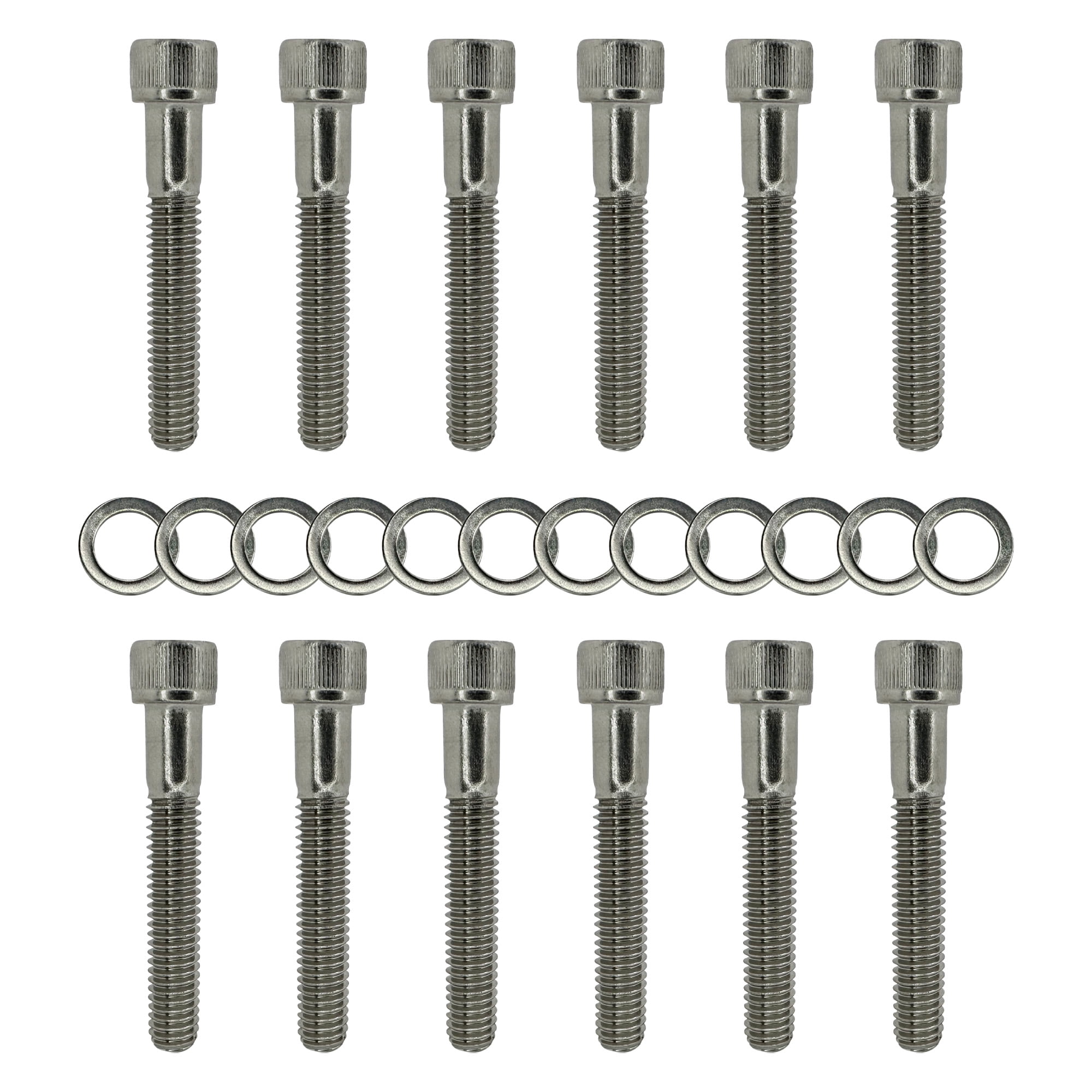 SBF Stainless Steel Intake Manifold Bolt Kit Replacement for Ford V8 ...