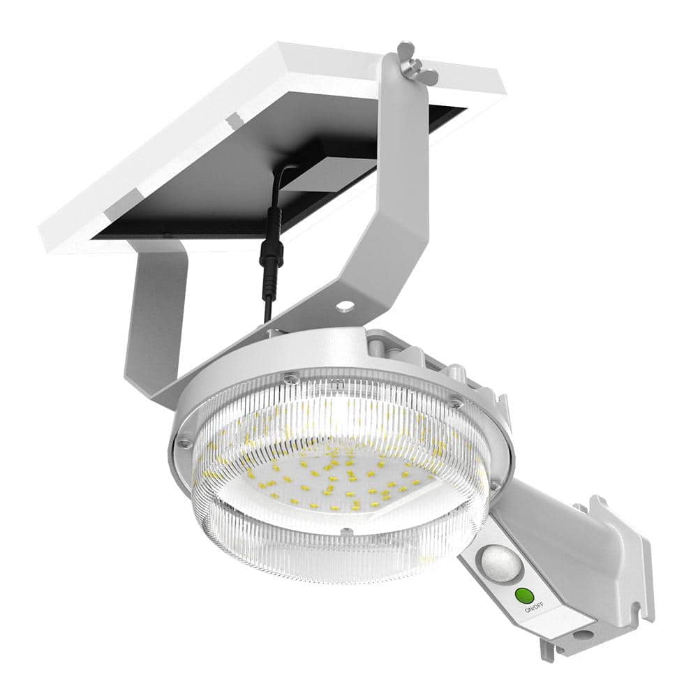 SBL 100-Watt Equivalent Integrated LED Gray MTN+D2D Outdoor Solar Barn ...