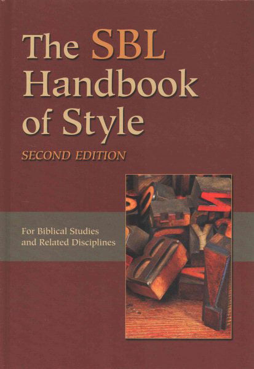 Free Shipping! SBL Handbook of Style - Walmart.com - Walmart.com