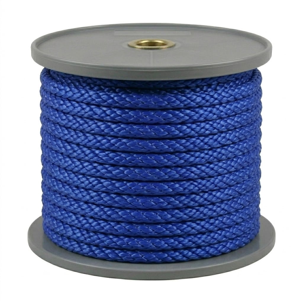 Rope King SBP-58140B, Solid Braided Poly Rope, 5/8" x 140', Blue, 1 ...