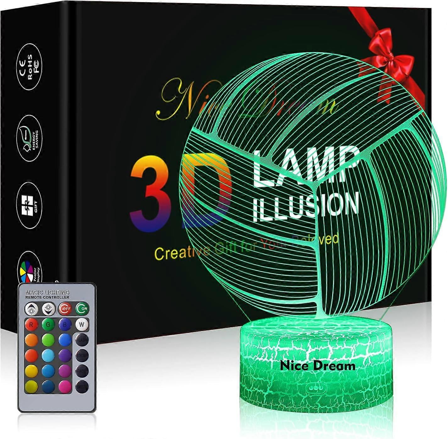 SBSG Volleyball Light, Volleyball Night Light with 16 Colors Changes ...