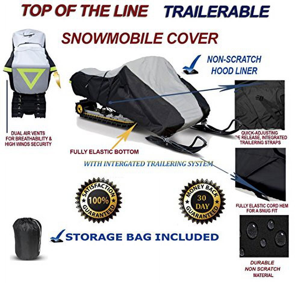SBU 600 Denier Snowmobile trailerable Cover Compatible for The 2004 ...