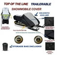 SBU 600 Denier Snowmobile trailerable Cover Compatible for The 2004 ...