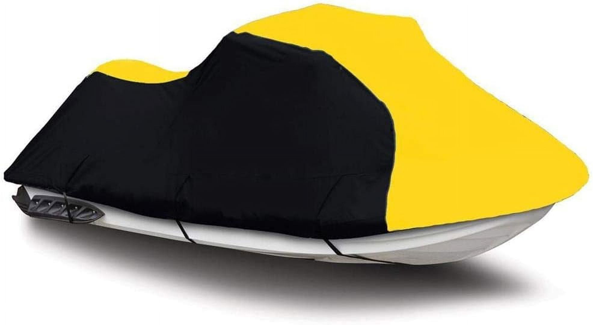 SBU Black/Yellow Heavy-Duty, PWC Cover Compatible for Sea Doo Sea-Doo ...
