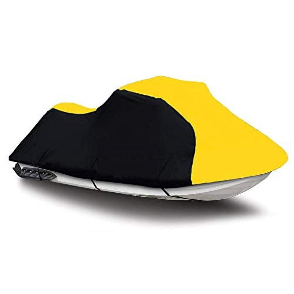 SBU Black/Yellow Heavy-Duty, PWC Cover Compatible for Sea Doo Sea-Doo ...