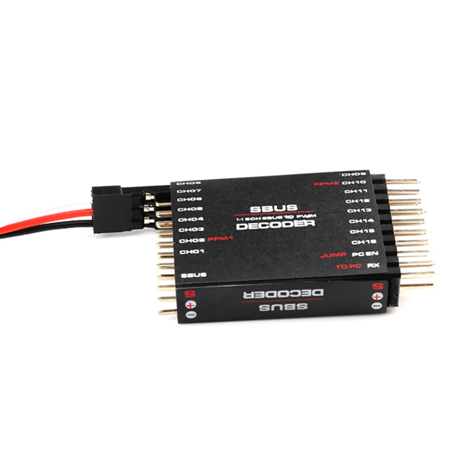 SBUS to PWM/PPM Decoder 16 Channels Full Output for Futaba, Orange ...