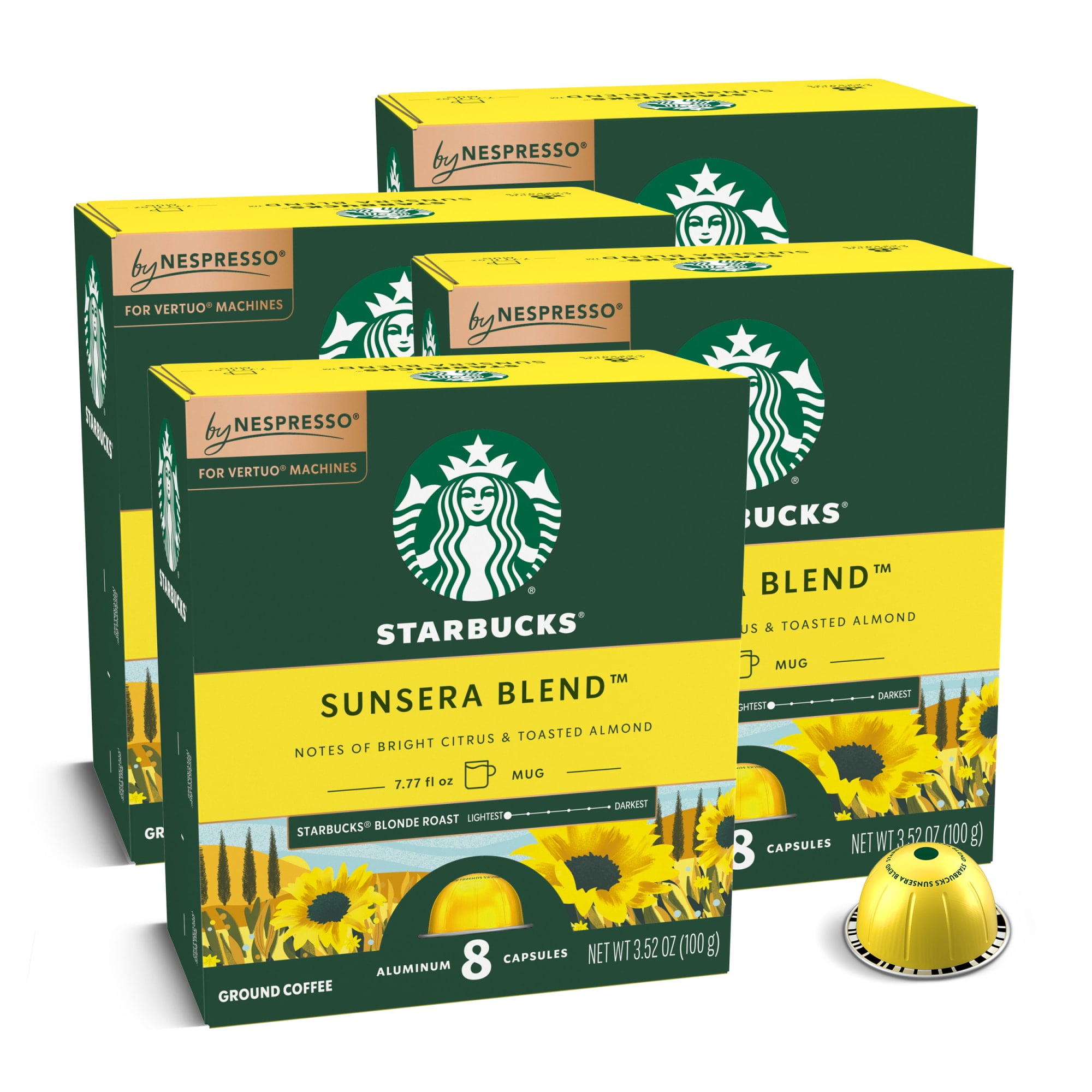 Starbucks by Nespresso Vertuo, Sunsera Blend Nespresso Pods, 100% Arabica Coffee, 32 Count ...
