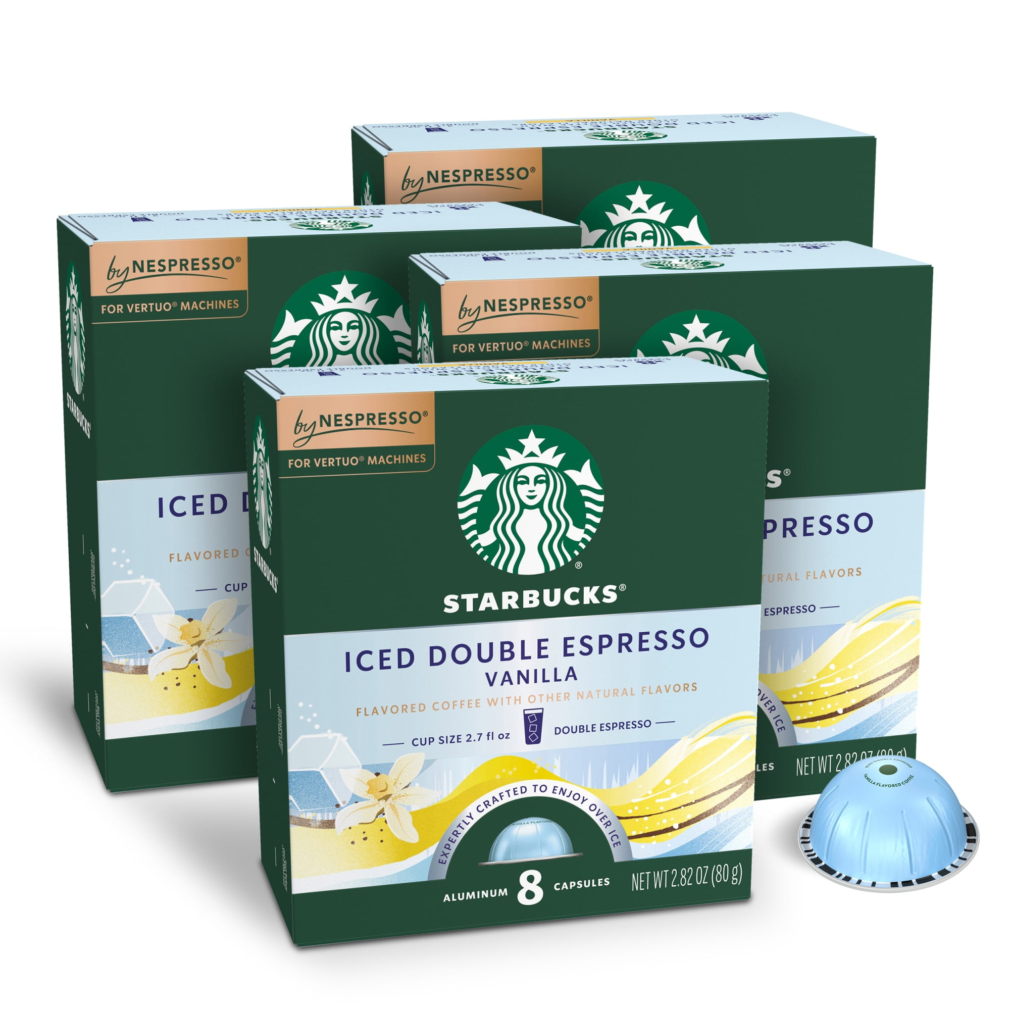 Starbucks by Nespresso Vertuo, Iced Double Espresso Vanilla Flavored ...
