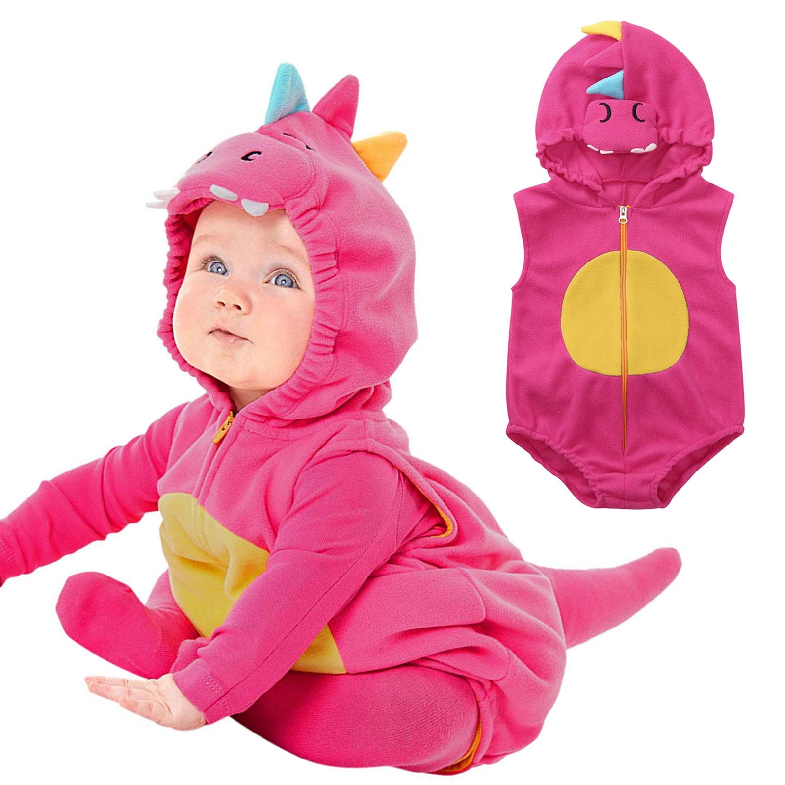 SBYOJLPB Baby Winter Onesies Bodysuits Toddler Baby Dinosaur Cosplay ...