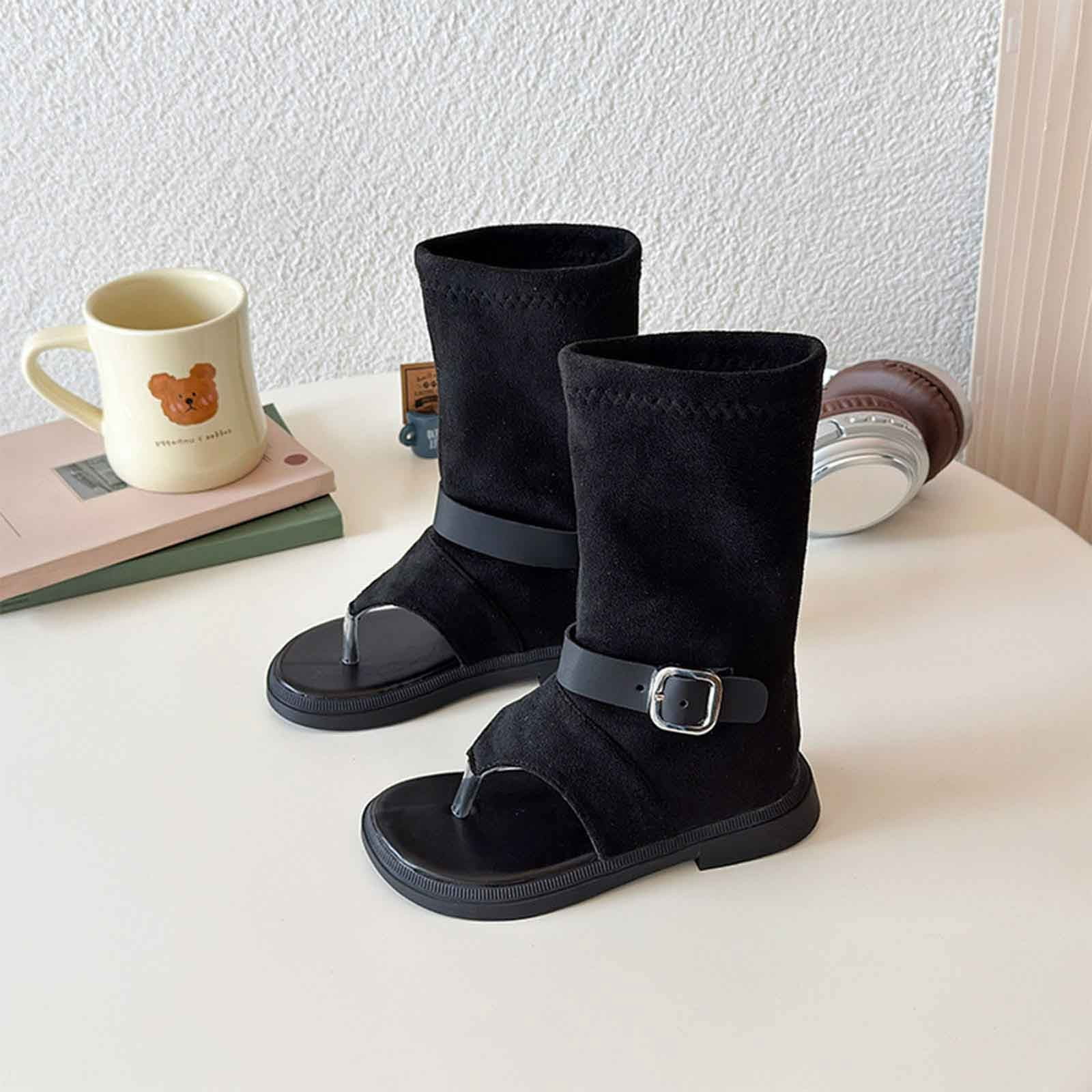SBYOJLPB Childrens Cowgirl Cowboy Western Boots Summer Open-Toed Kids ...