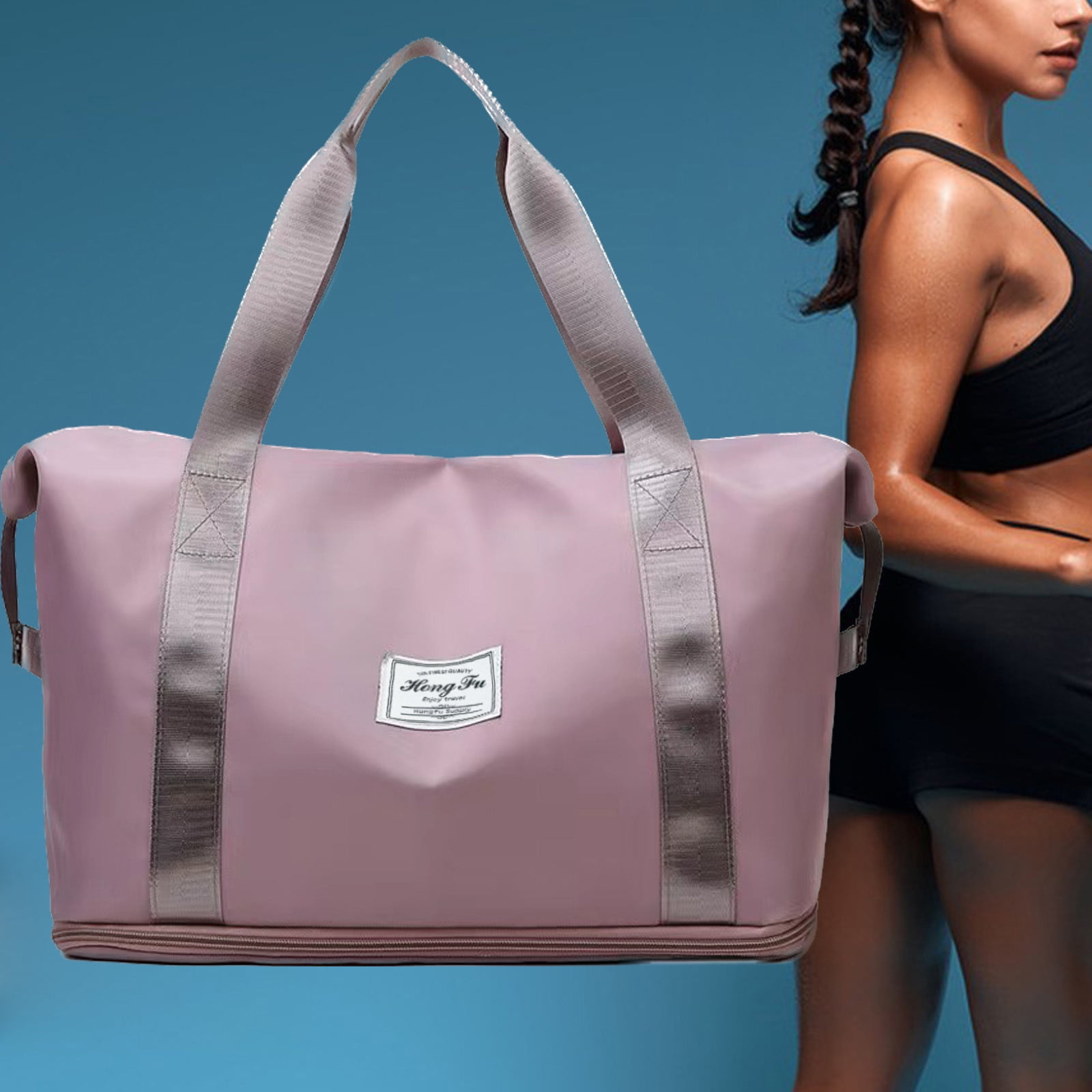 SBYOJLPB Expandable Gym Bags, Duffle Bags for Sports and Weekend Travel ...