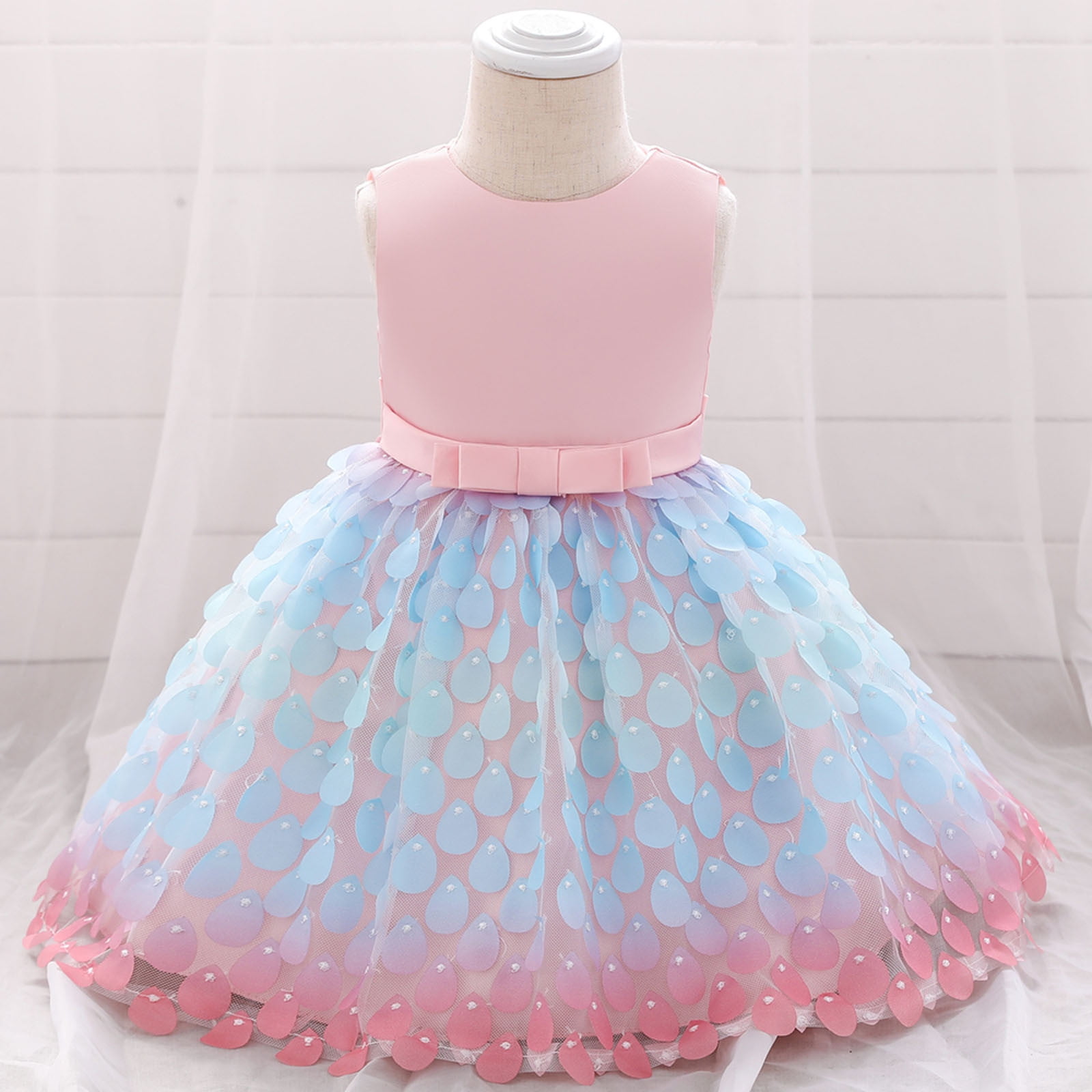 SBYOJLPB ' Sleeveless Dress Toddler Temperament Bowknot Cute Mermaid ...