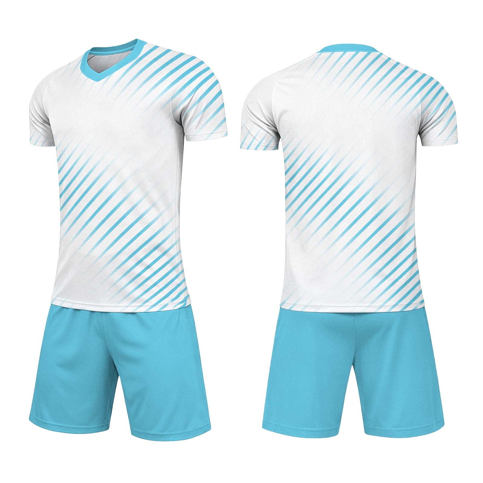 SBYOJLPB Summer Sets Kids Unisex Boys Girls Football Training Suit V ...