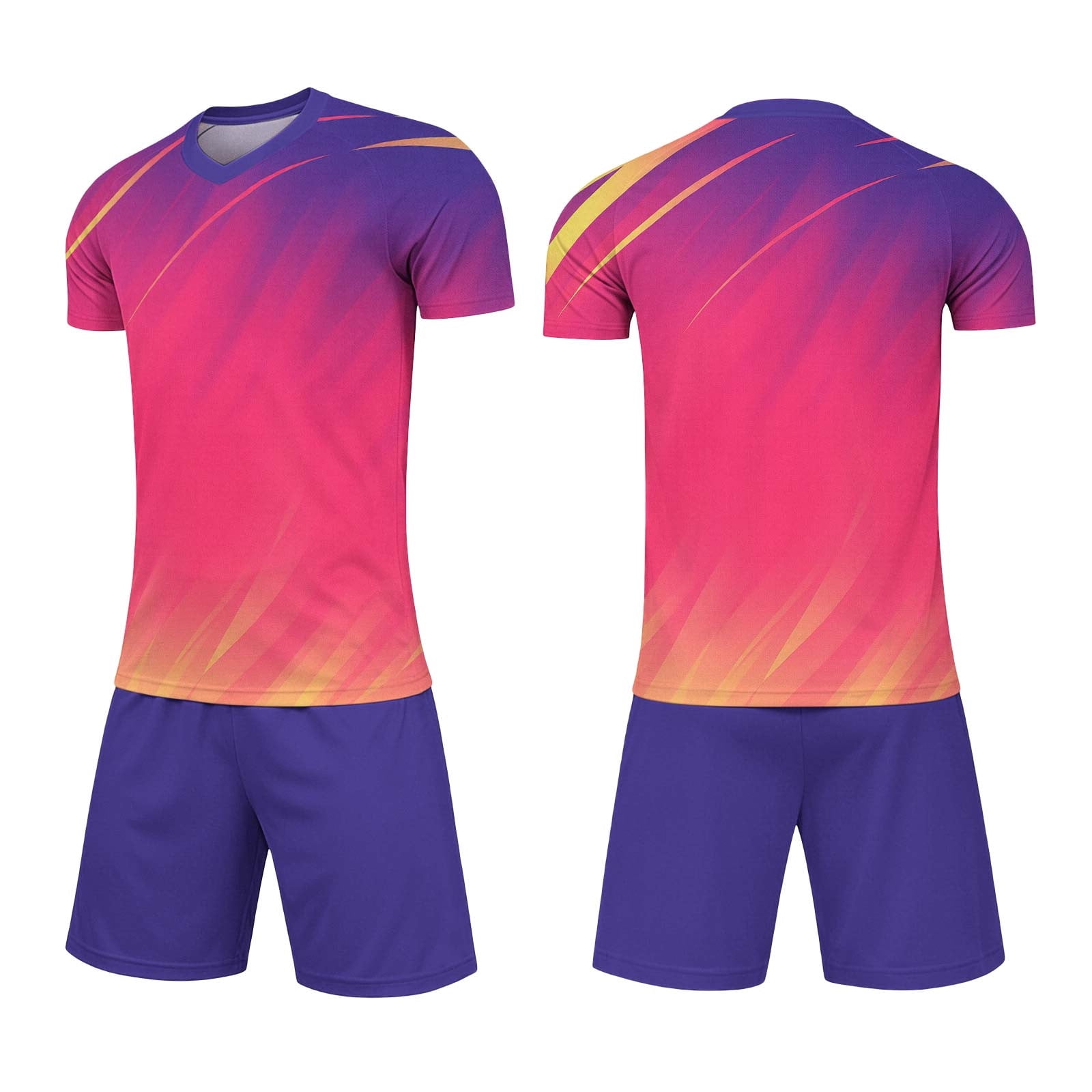 SBYOJLPB Summer Sets Kids Unisex Boys Girls Football Training Suit V ...