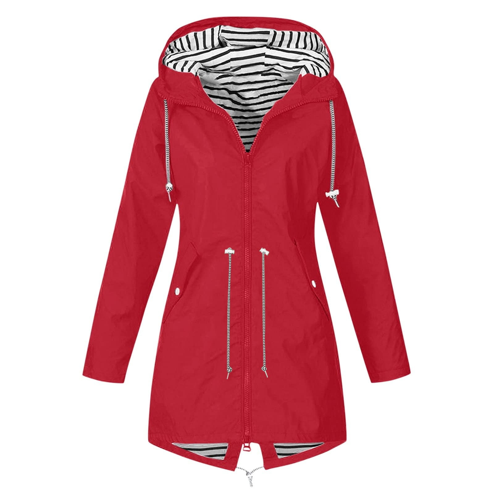 SBYOJLPB Women's Raincoats Waterproof Rain Jacket Lightweight Active ...