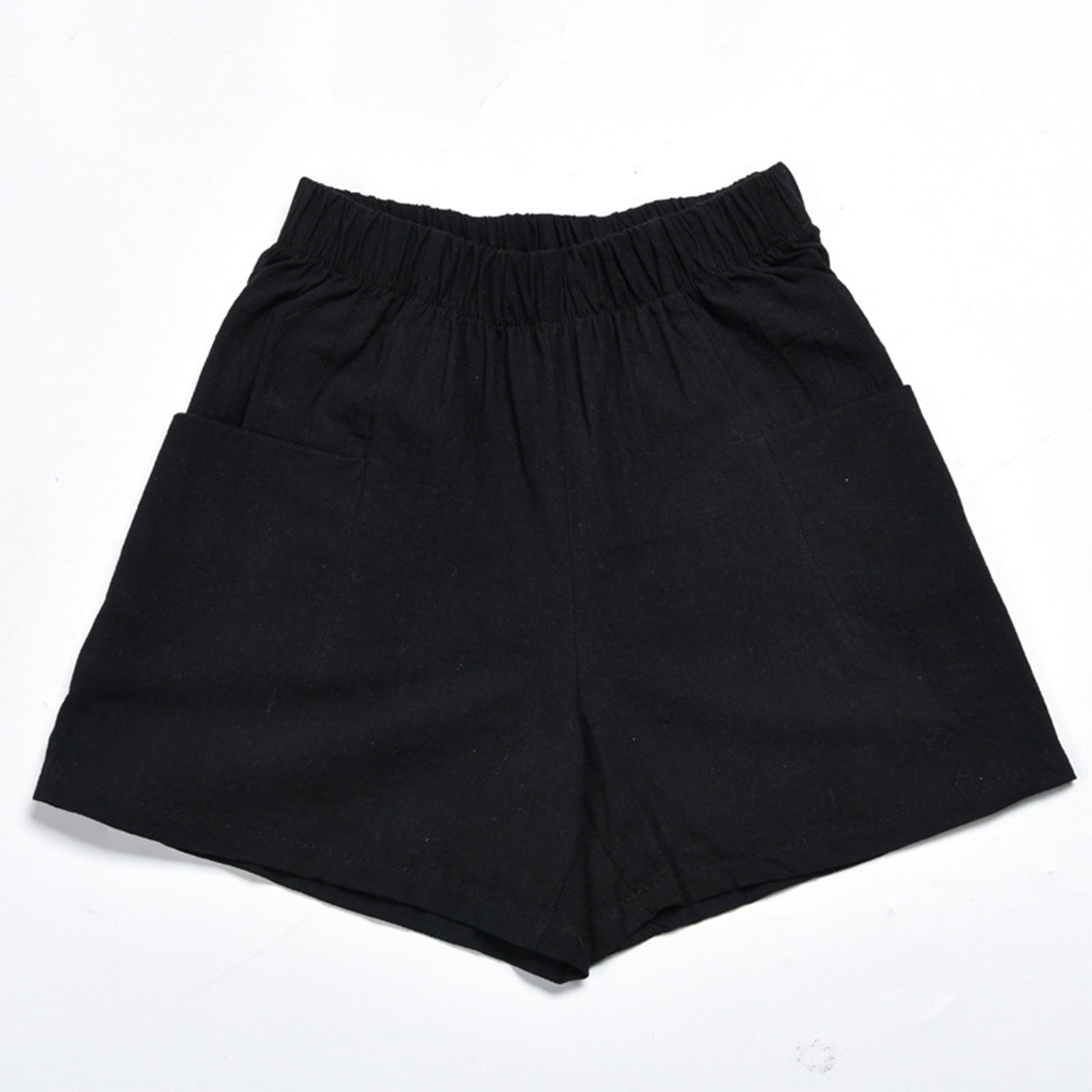 SBYOJLPB Women's Solid Cotton Wrinkled Thin Wide Leg High Waist Loose ...